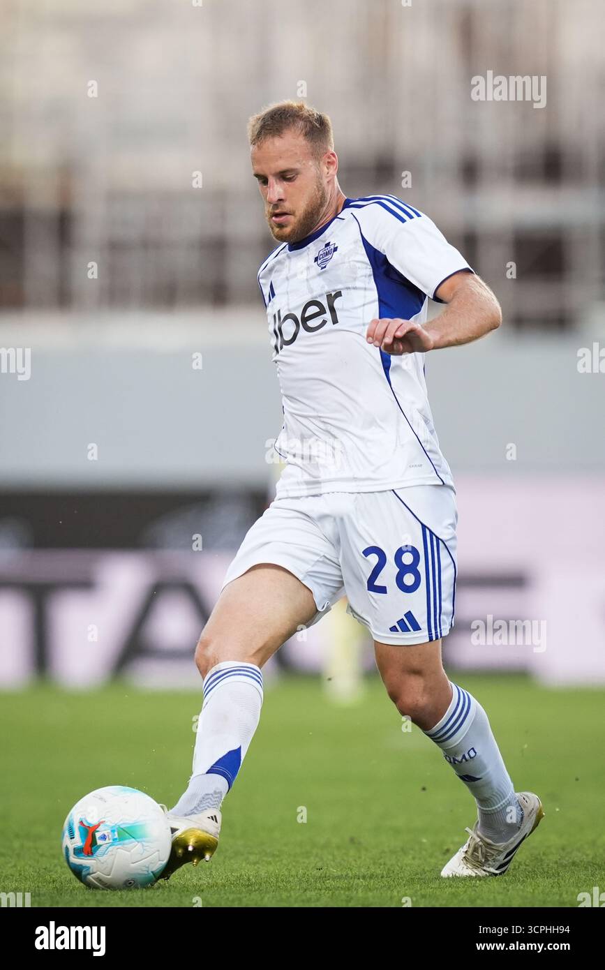 ComoÕs Ivan Smolcic in action during the Serie A soccer match between ...