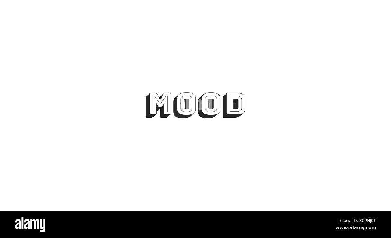 Mood bold line popular internet slang word Stock Vector Image & Art - Alamy