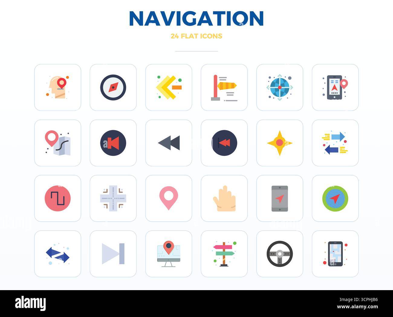 Compass ui ux icon Stock Vector Images - Alamy