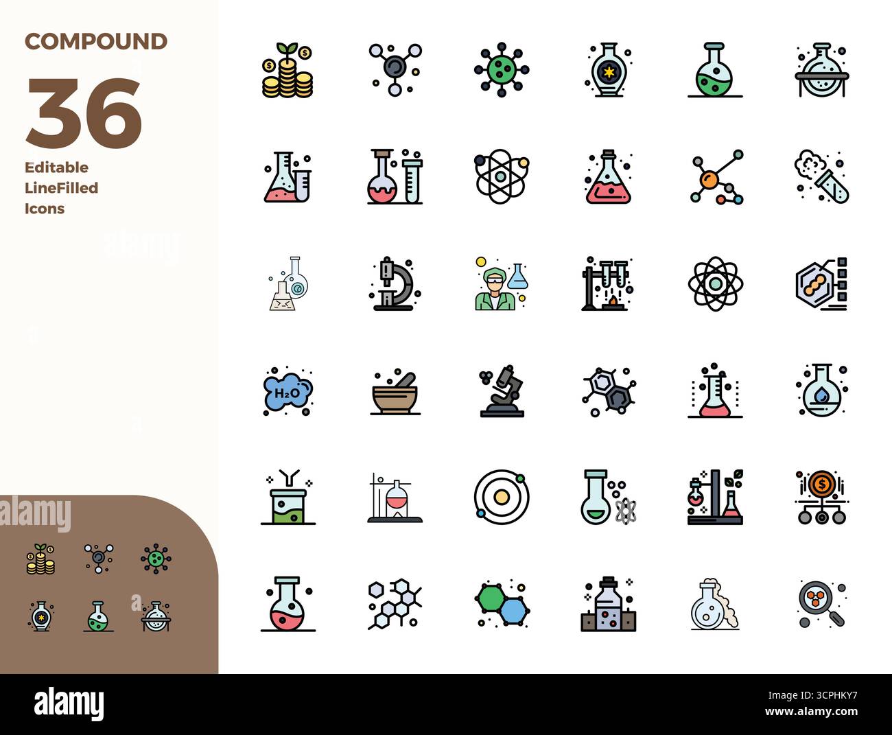 Advanced collection of 36 PIXEL perfect vector icons inspired by ...