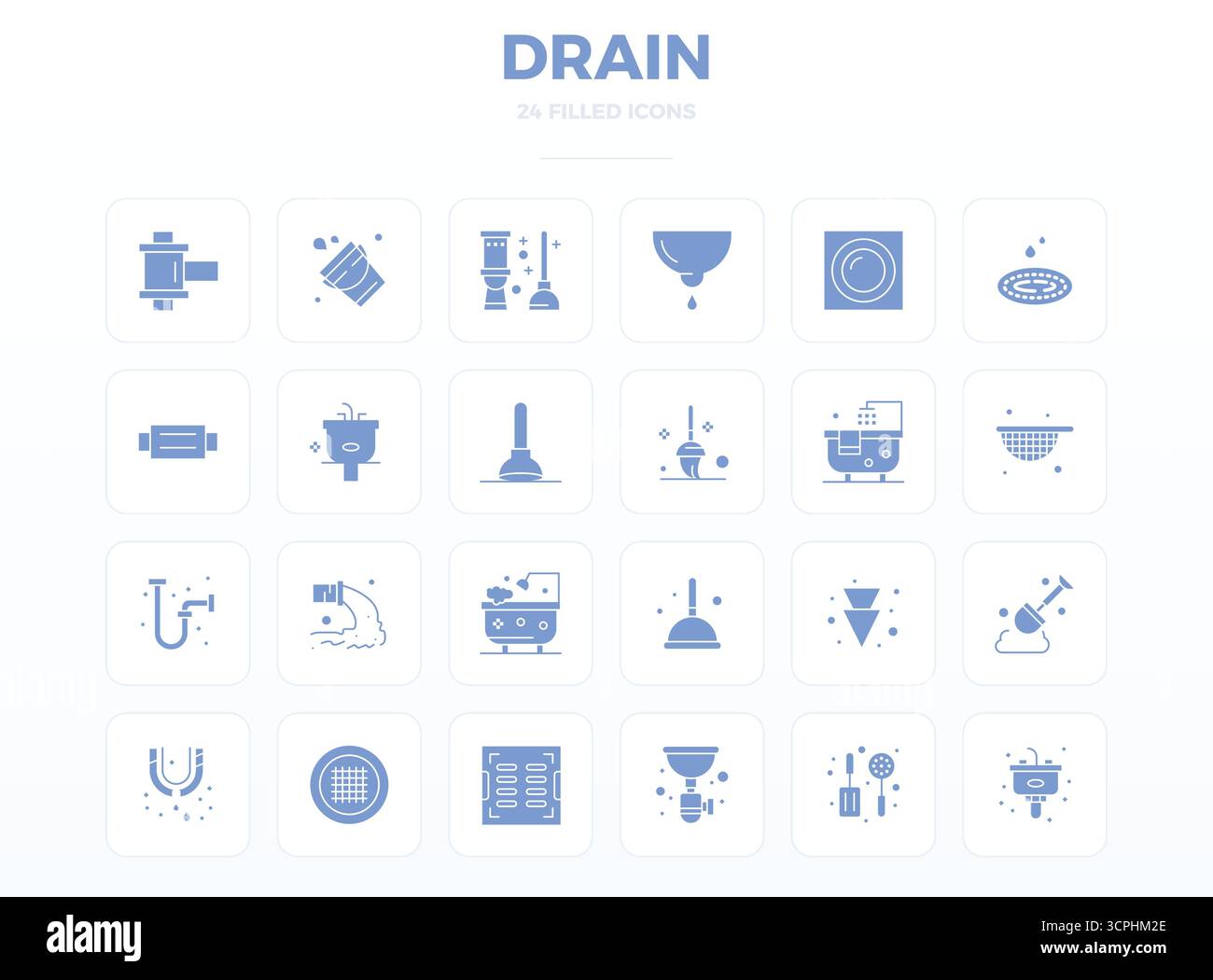 Curated pack of 24 128x128 vector icons in SolidFill design, centered ...