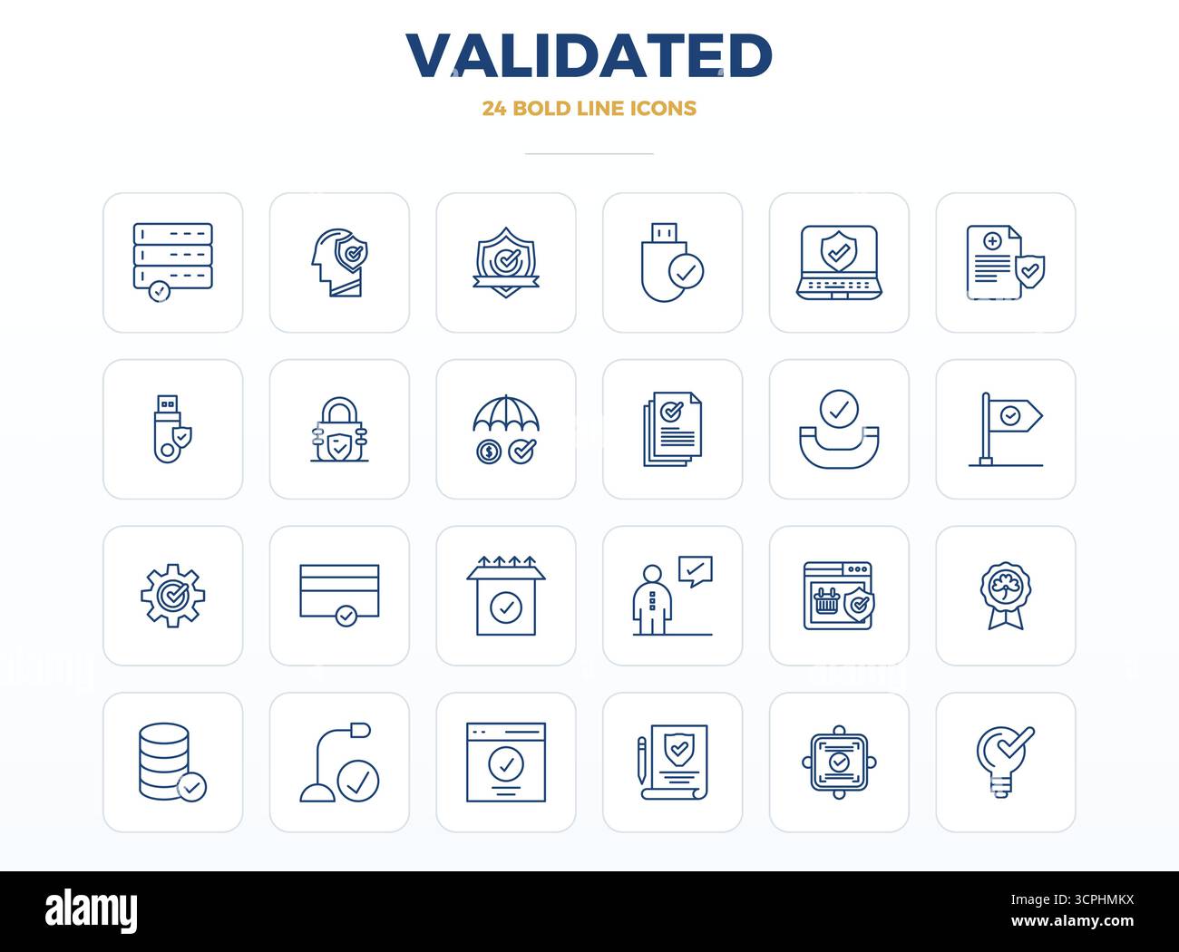 Validated form icons hi-res stock photography and images - Alamy