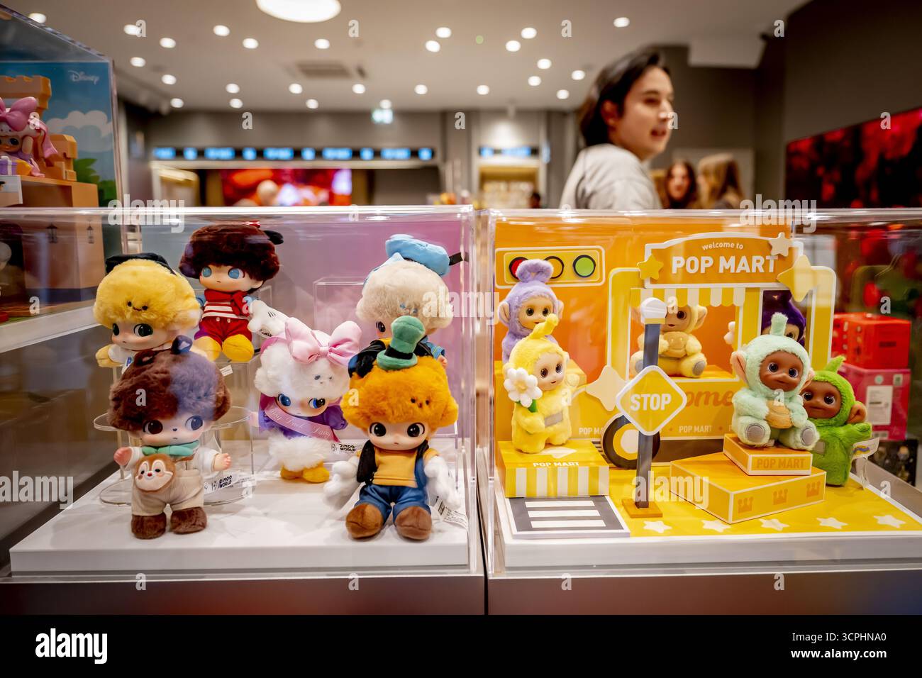 ROTTERDAM - Labubu dolls are for sale at the new Pop Mart store, a ...