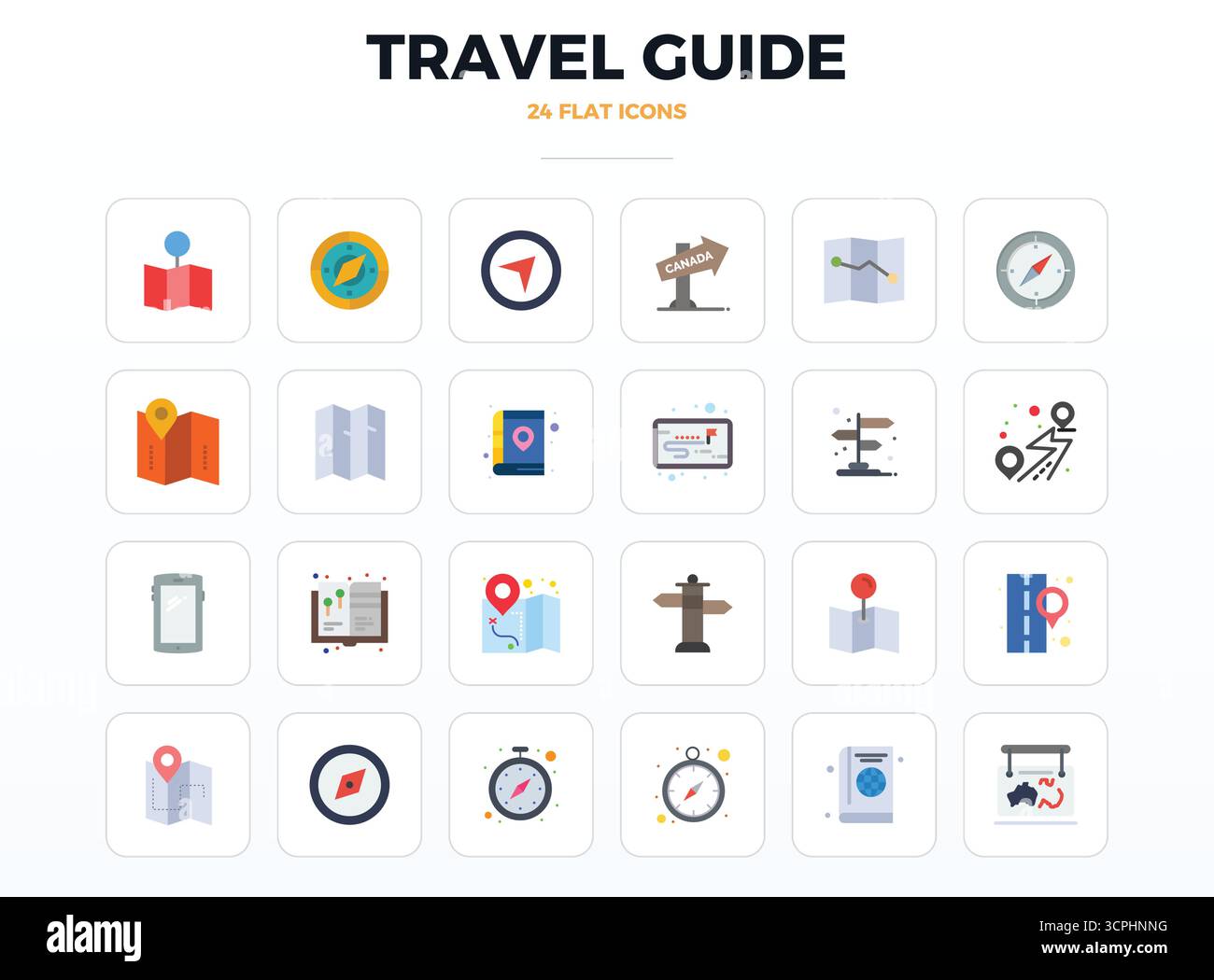 Guide des destinations Cut Out Stock Images & Pictures - Alamy
