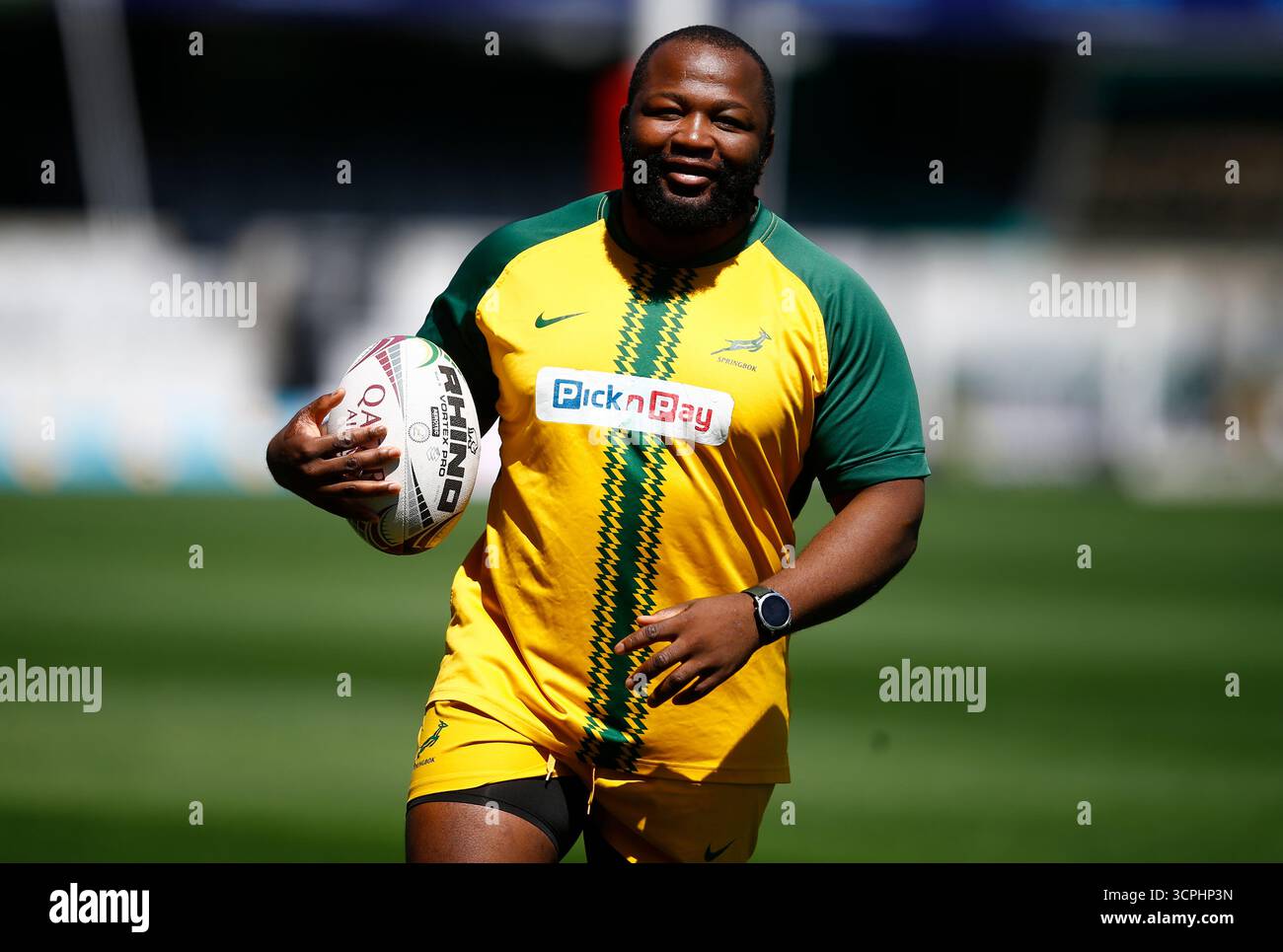 DURBAN, SOUTH AFRICA - SEPTEMBER 26: Ox Nche of South Africa during the ...