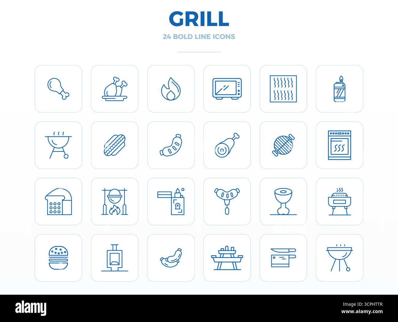 Cleaning gas grill in summer Stock Vector Images - Alamy