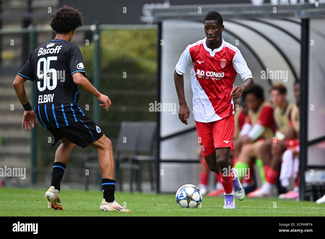serigne Sylla (11) of Monaco pictured during the Uefa Youth League ...