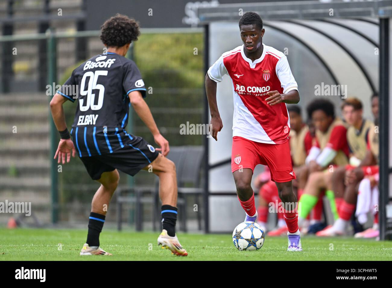 serigne Sylla (11) of Monaco pictured during the Uefa Youth League ...