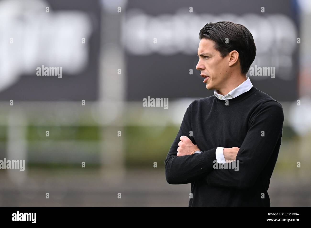 Head Coach Tim Wolf of Club Brugge pictured during the Uefa Youth League League Phase game in ...