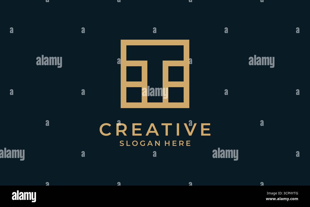 Letter T Modern Digital Technology Logo Design Template Stock Vector ...