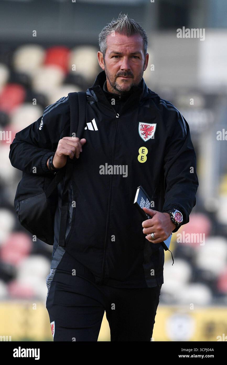 Rodney Parade Wales Manager, Matty Jones arrives at the stadium ahead ...