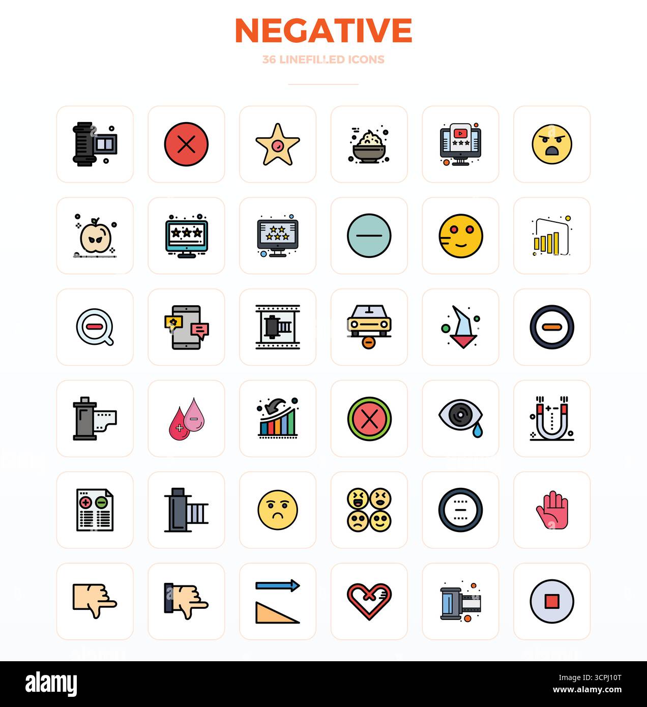 Industry-leading pack of 36 LineFill PIXEL perfect vector icons for ...