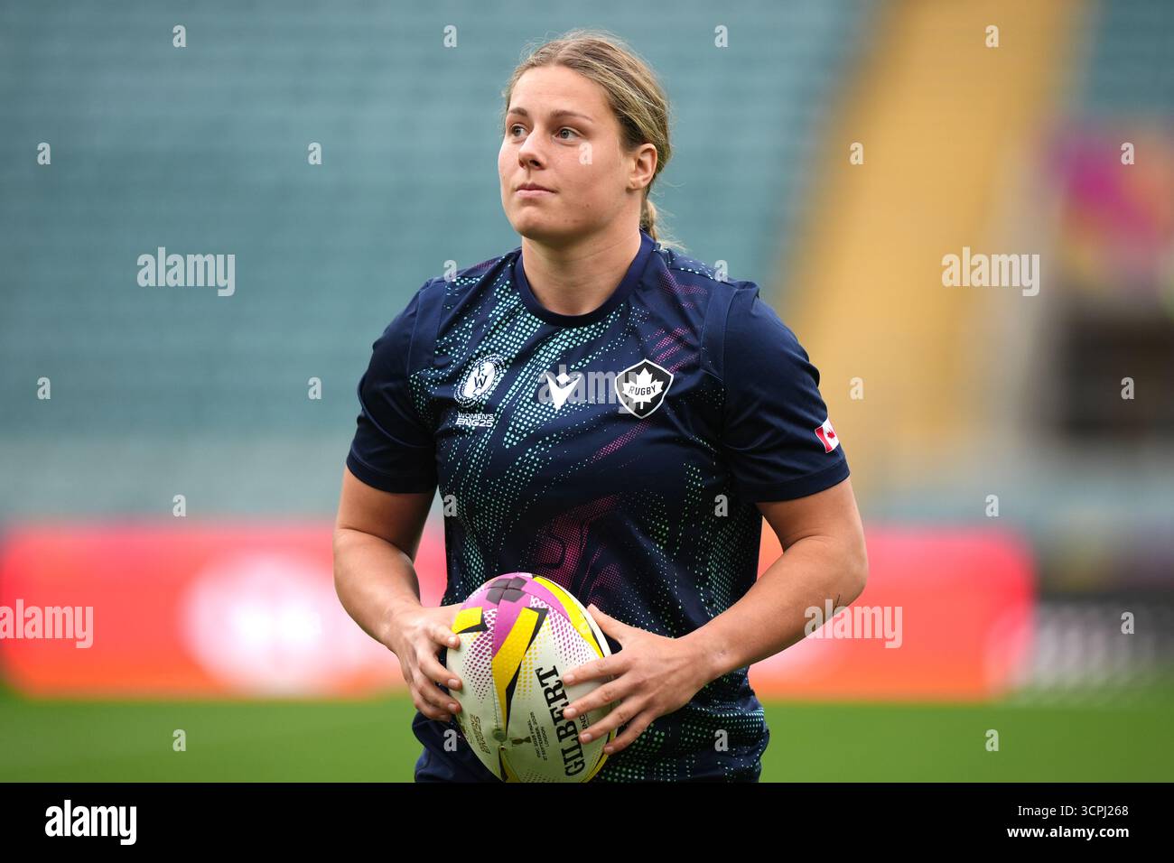Canada's Sophie de Goede during the team run at the Allianz Stadium ...