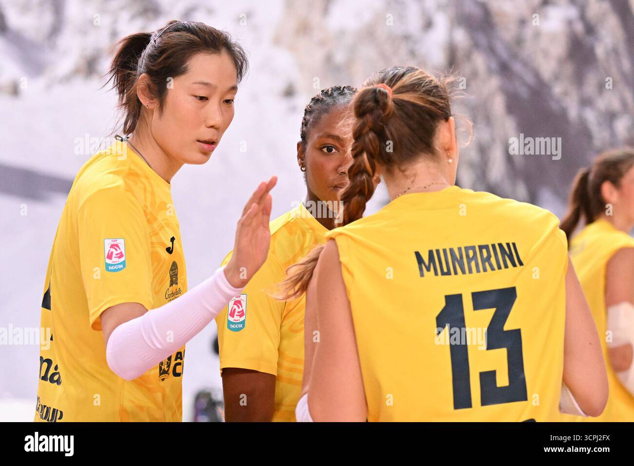 Zhu Ting, Matile Munarini and Adigwe Merit ( Imoco Conegliano Stock ...