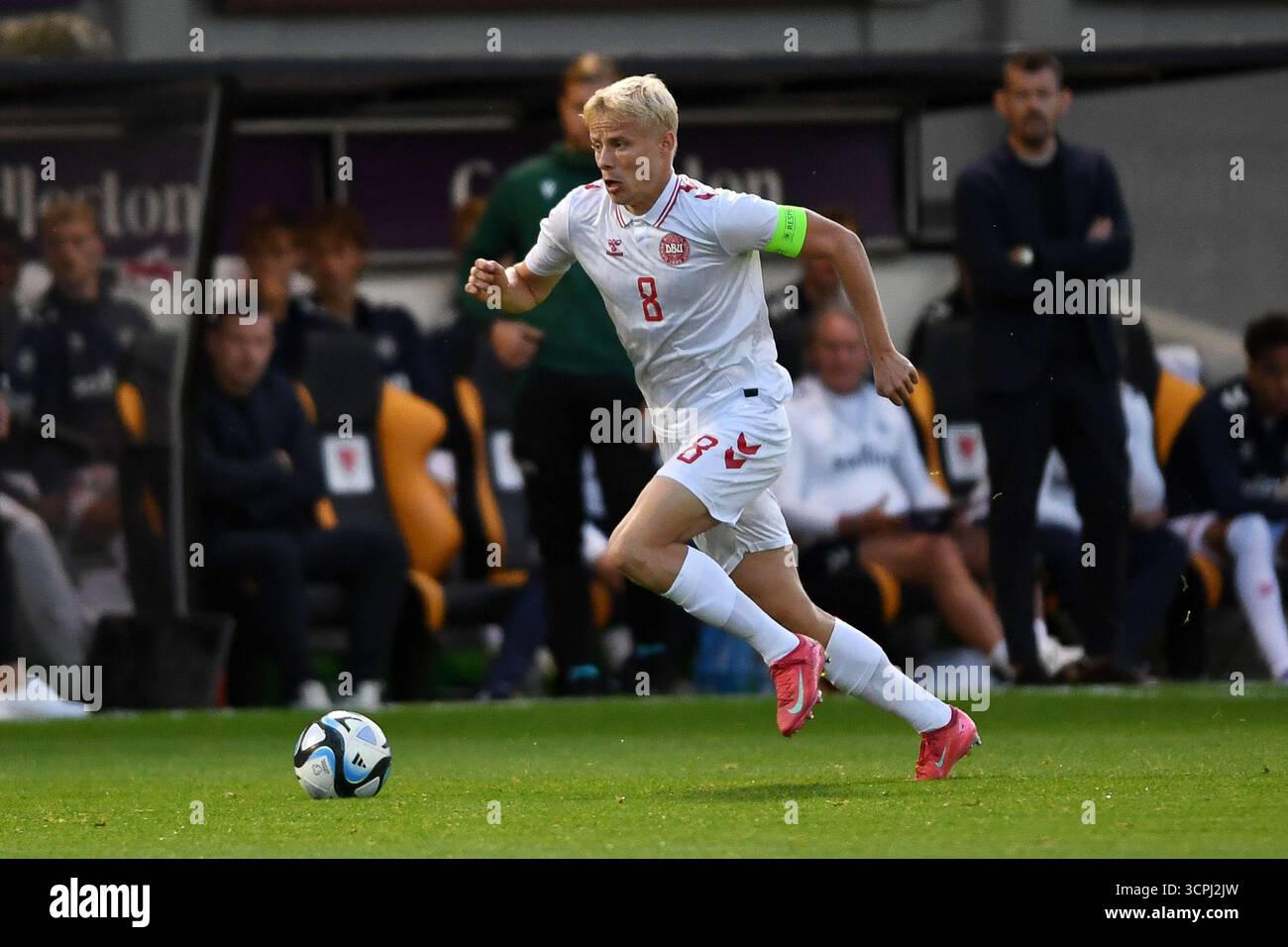 Rodney Parade Oscar Hojlund of Denmark during U21 Euro Qualifier ...