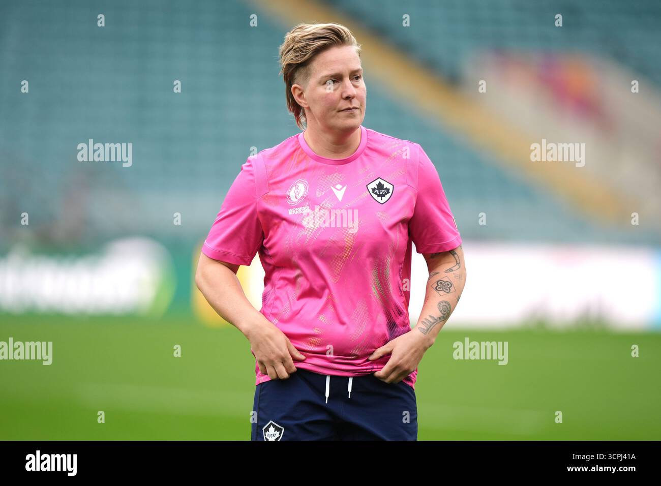 Canada's Tyson Beukeboom during the team run at the Allianz Stadium ...