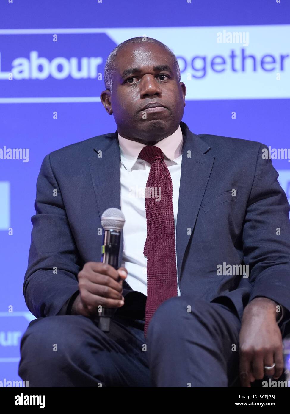 Deputy Prime Minister and Justice Secretary David Lammy speaks during ...