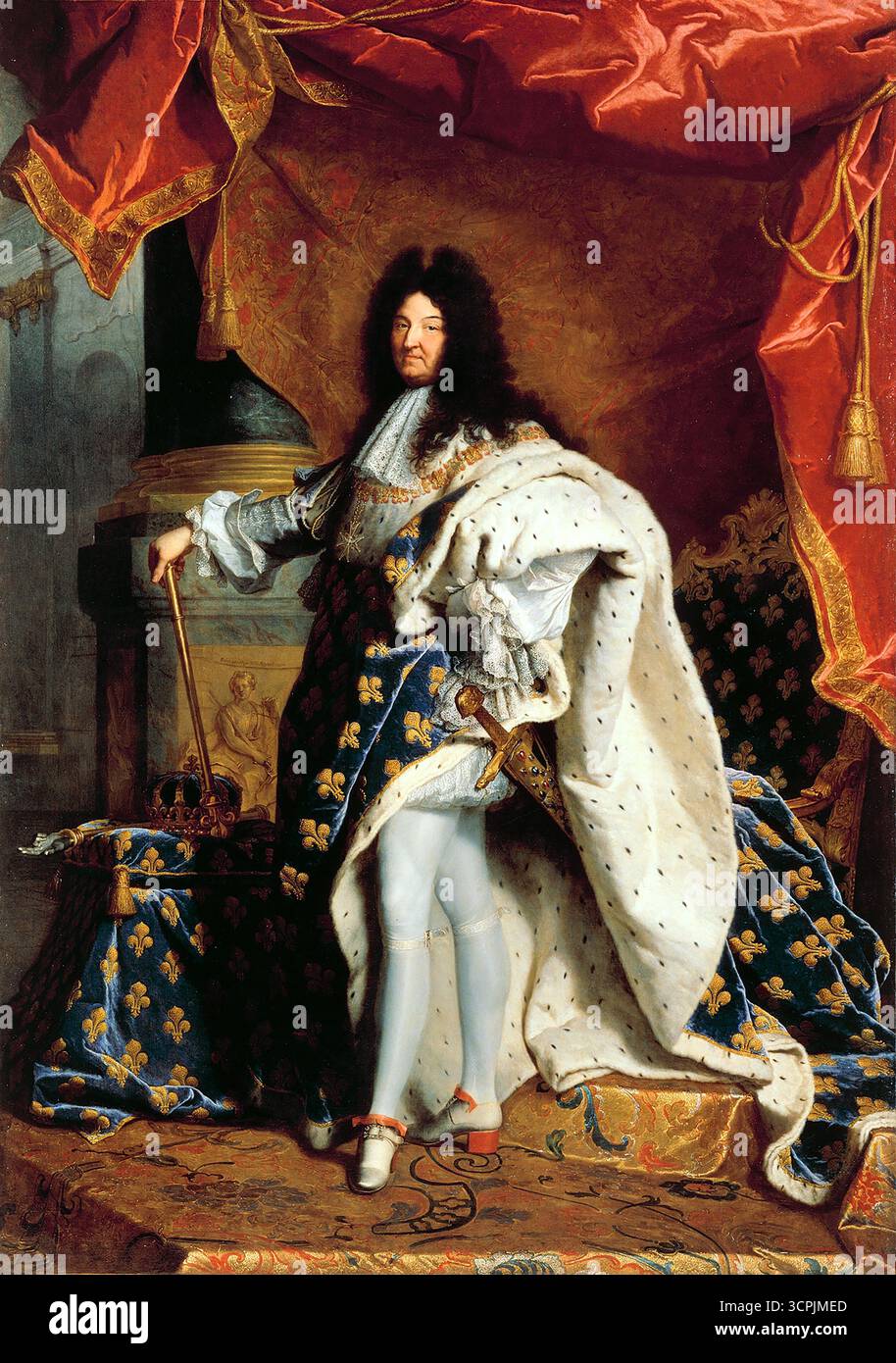 Hyacinthe Rigaud (1659–1743) French: Portrait de Louis XIV en costume ...