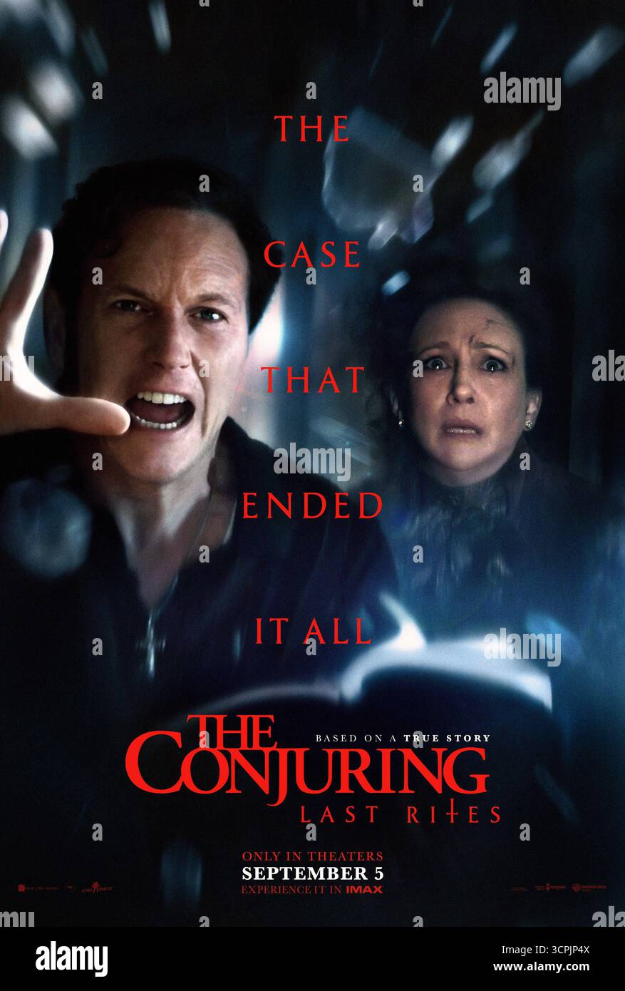 The Conjuring Last Rites movie poster Vera Farmiga & Patrick Wilson ...