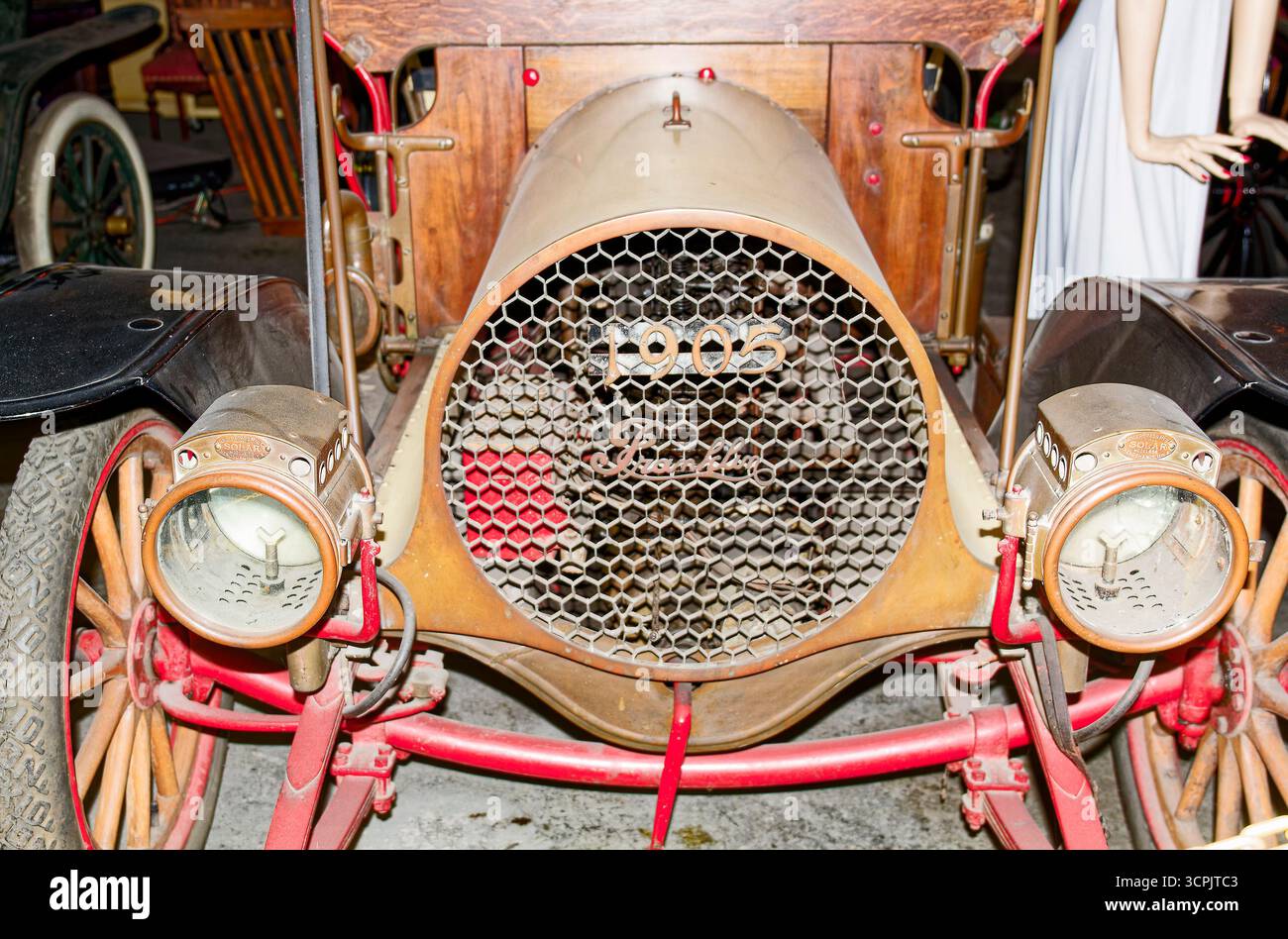 antique car, 1905 Franklin, luxury automobile, air-cooled engine ...