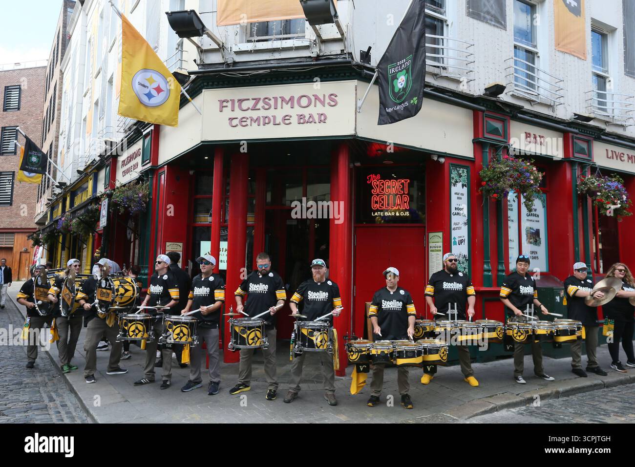 Dublin, Ireland - 26th September 2025 - The Pittsburgh Steeline perform ...