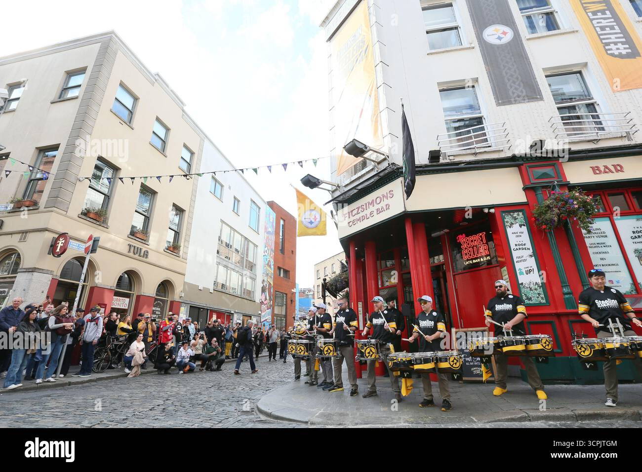 Dublin, Ireland - 26th September 2025 - The Pittsburgh Steeline perform ...