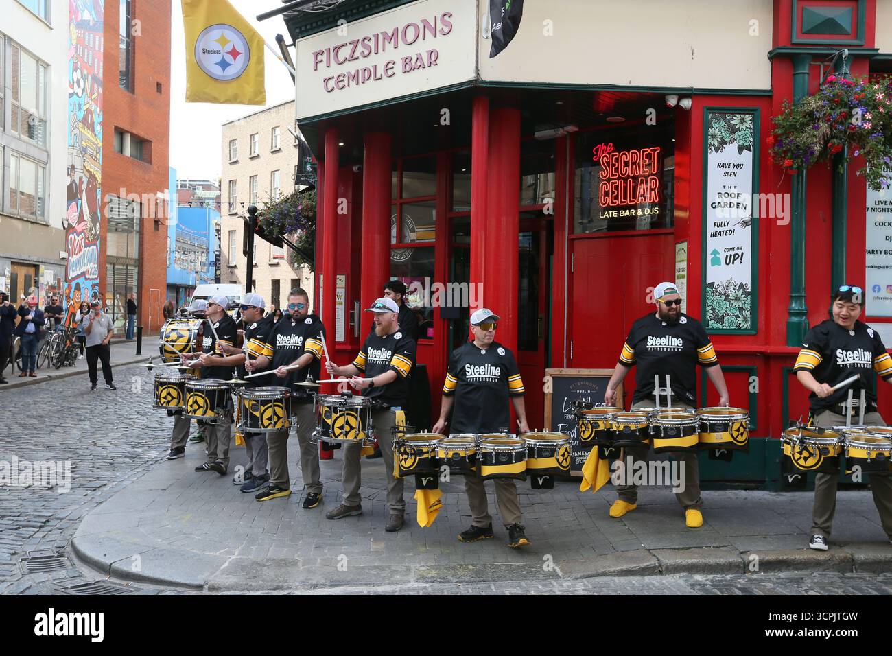 Dublin, Ireland - 26th September 2025 - The Pittsburgh Steeline perform ...