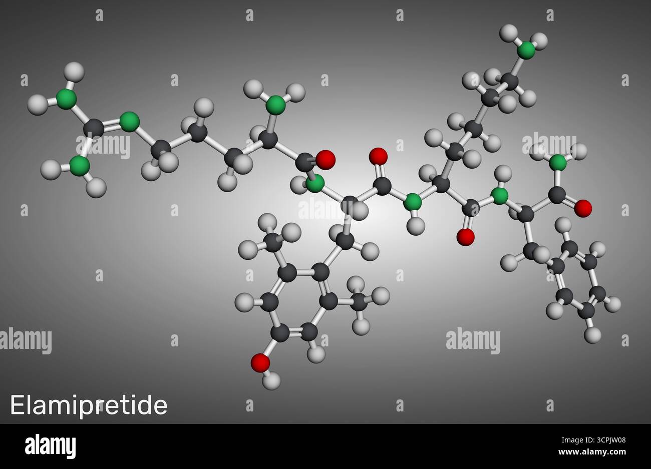 Elamipretide molecule. Mitochondria-targeted tetrapeptide studied for ...