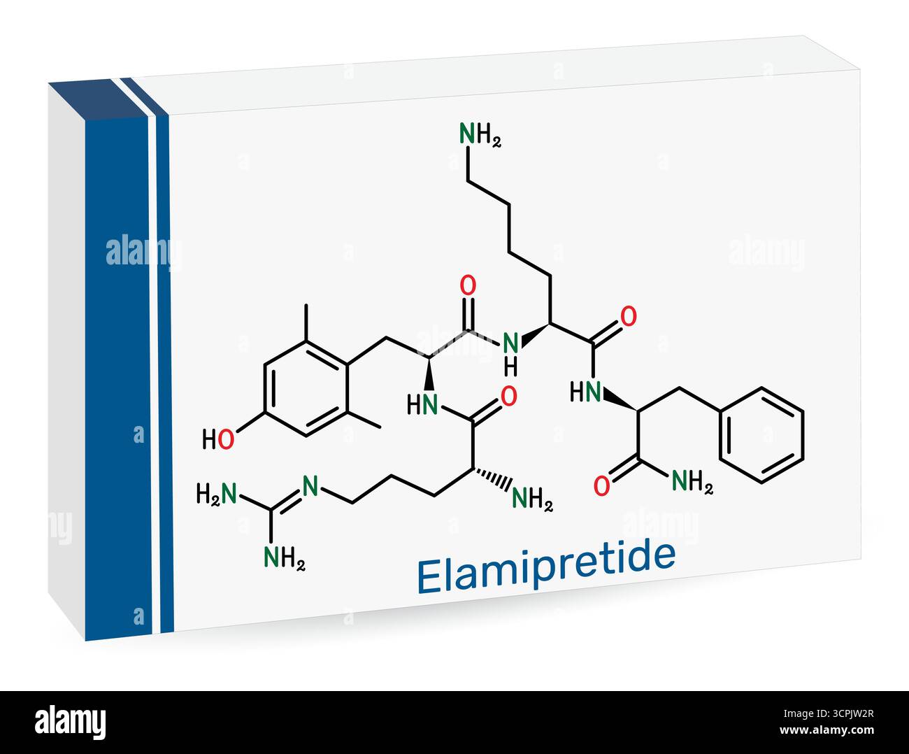 Elamipretide molecule. Mitochondria-targeted tetrapeptide studied for ...
