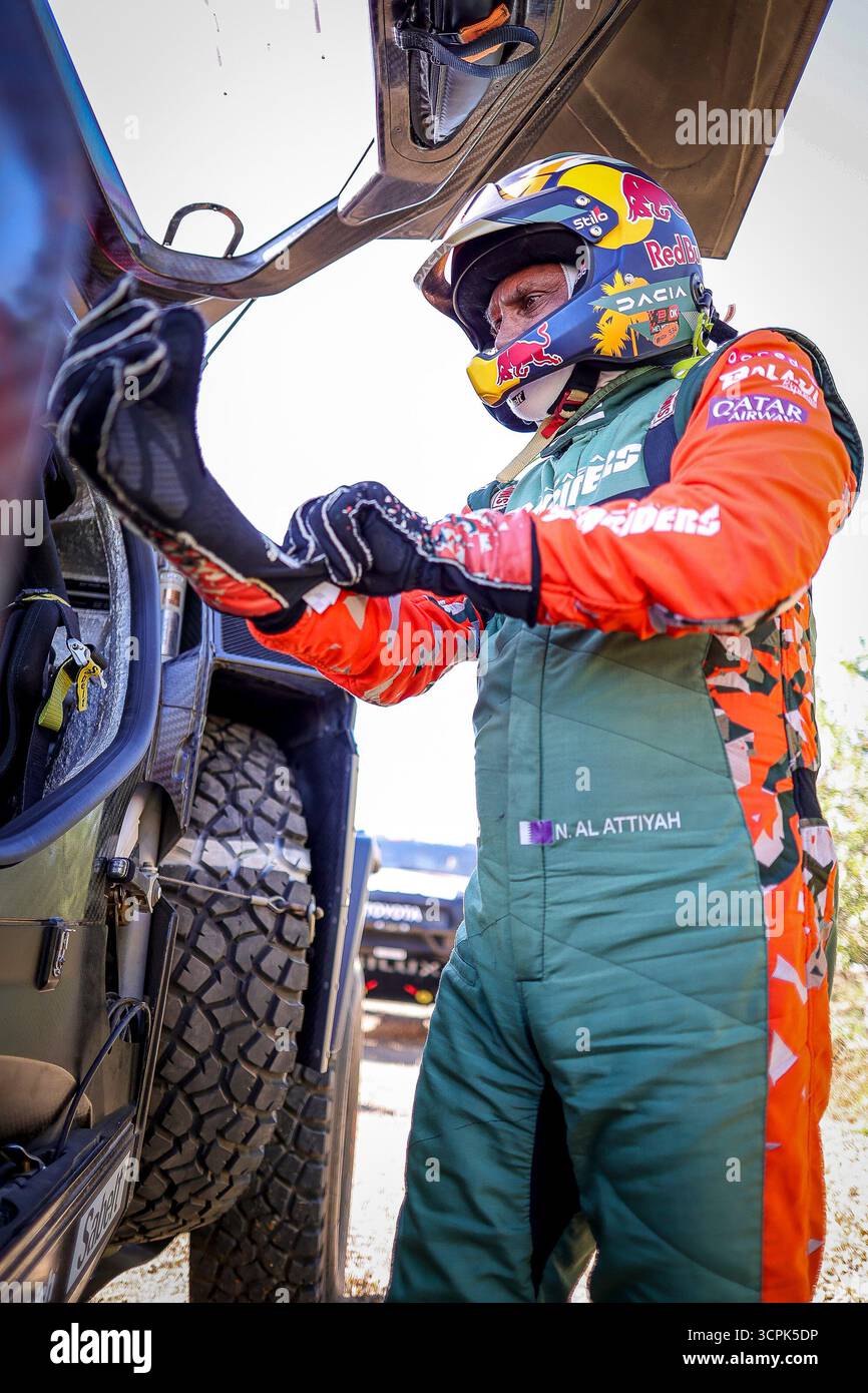 AL-ATTIYAH Nasser (qat), The Dacia Sandriders, Dacia Sandrider, FIA W2RC, portrait during the ...