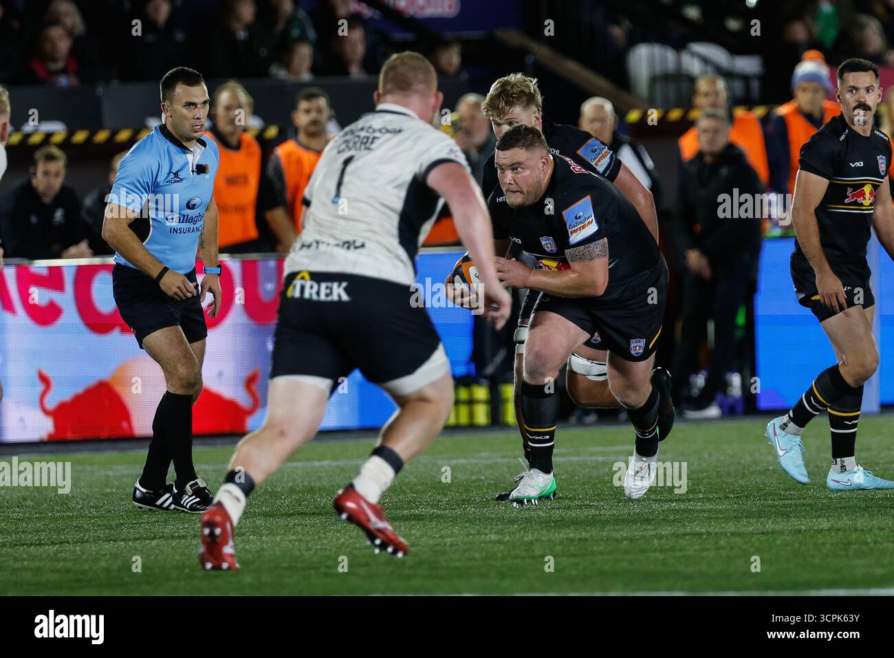 Murray McCallum of Newcastle Red Bulls on the charge during the ...