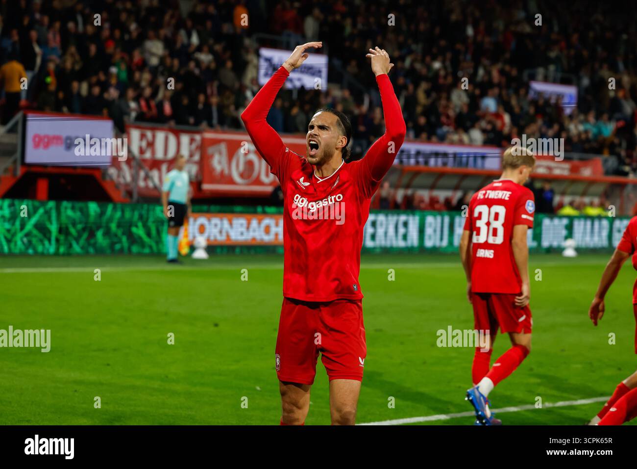 Ramiz Zerrouki of FC Twente celebrates during the Eredivisie match ...
