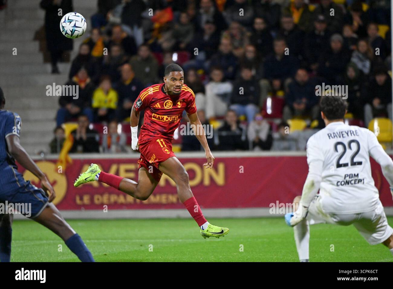 11 Tairyk ARCONTE (raf) during the Ligue 2 BKT match between Rodez and ...