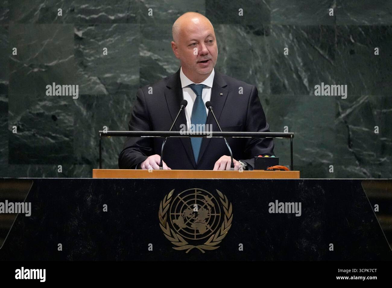 Prime Minister of Bulgaria Rossen Dimitrov Jeliazkov addresses the 80th ...