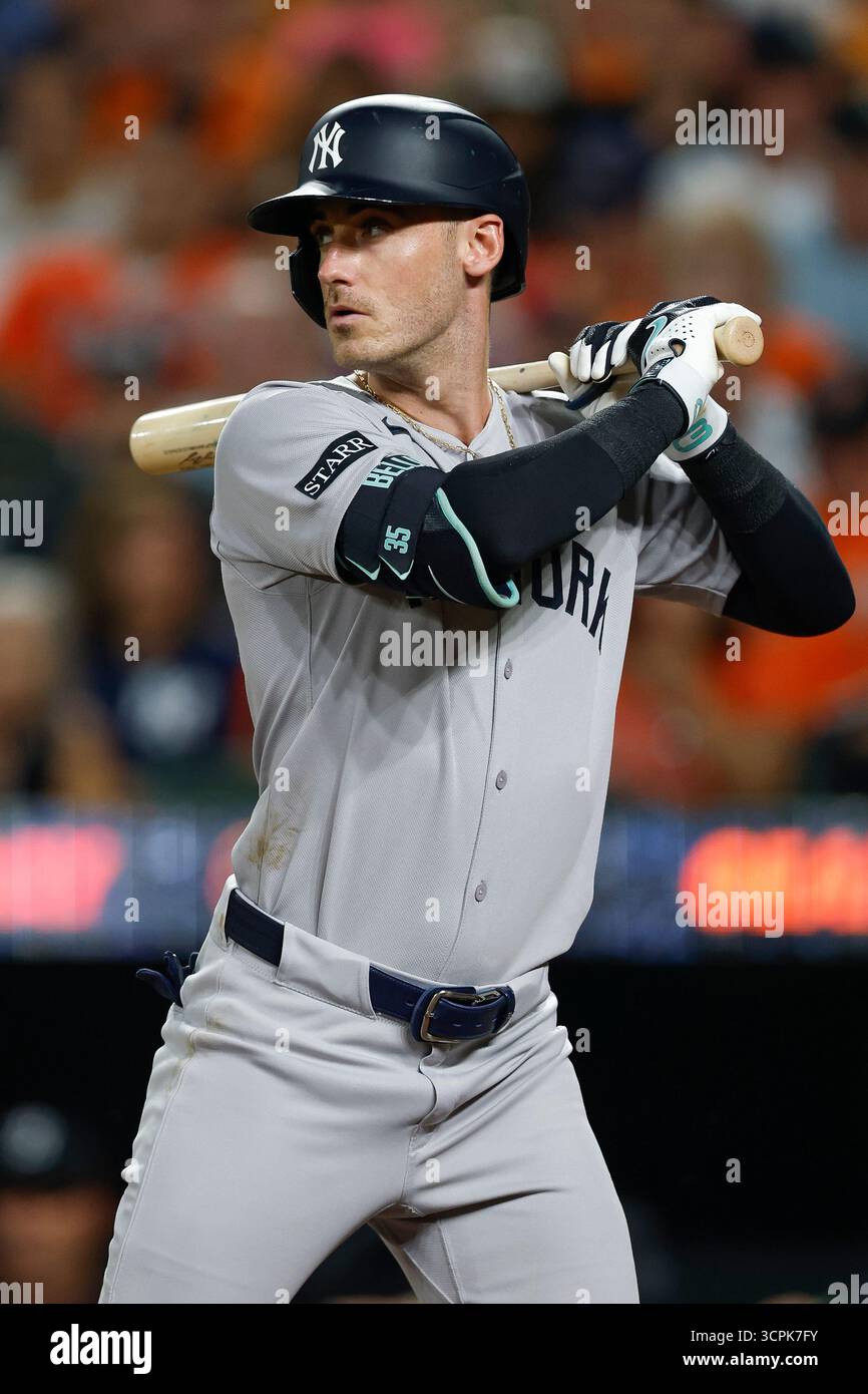 Cody Bellinger #35 of the New York Yankees at bat during a game against ...