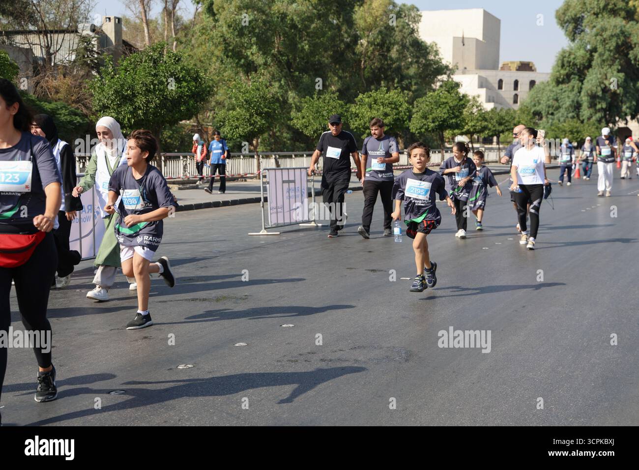 Damascus, Syria – September 26, 2025 – 2,500 runners from different age ...
