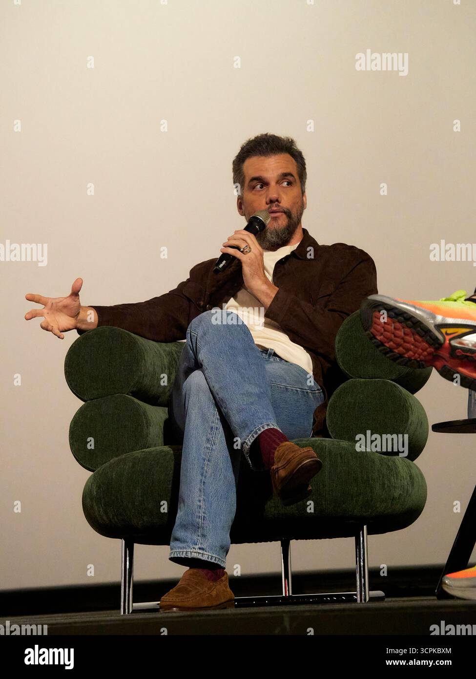 Zurich, Switzerland, 26th Sep, 2025. Wagner Moura speaks on stage at ...