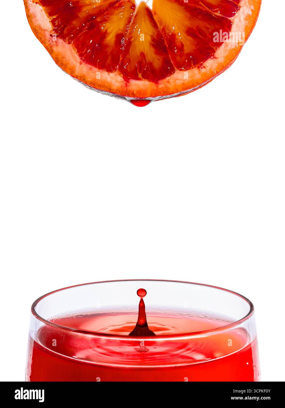 Red orange juice dripping hi-res stock photography and images - Alamy