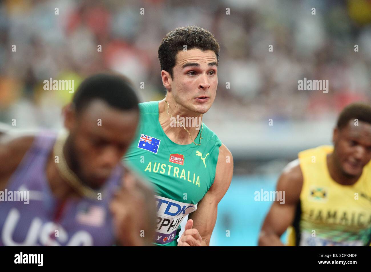 Aidan Murphy (Australia) during the 200 metres heats race during the ...