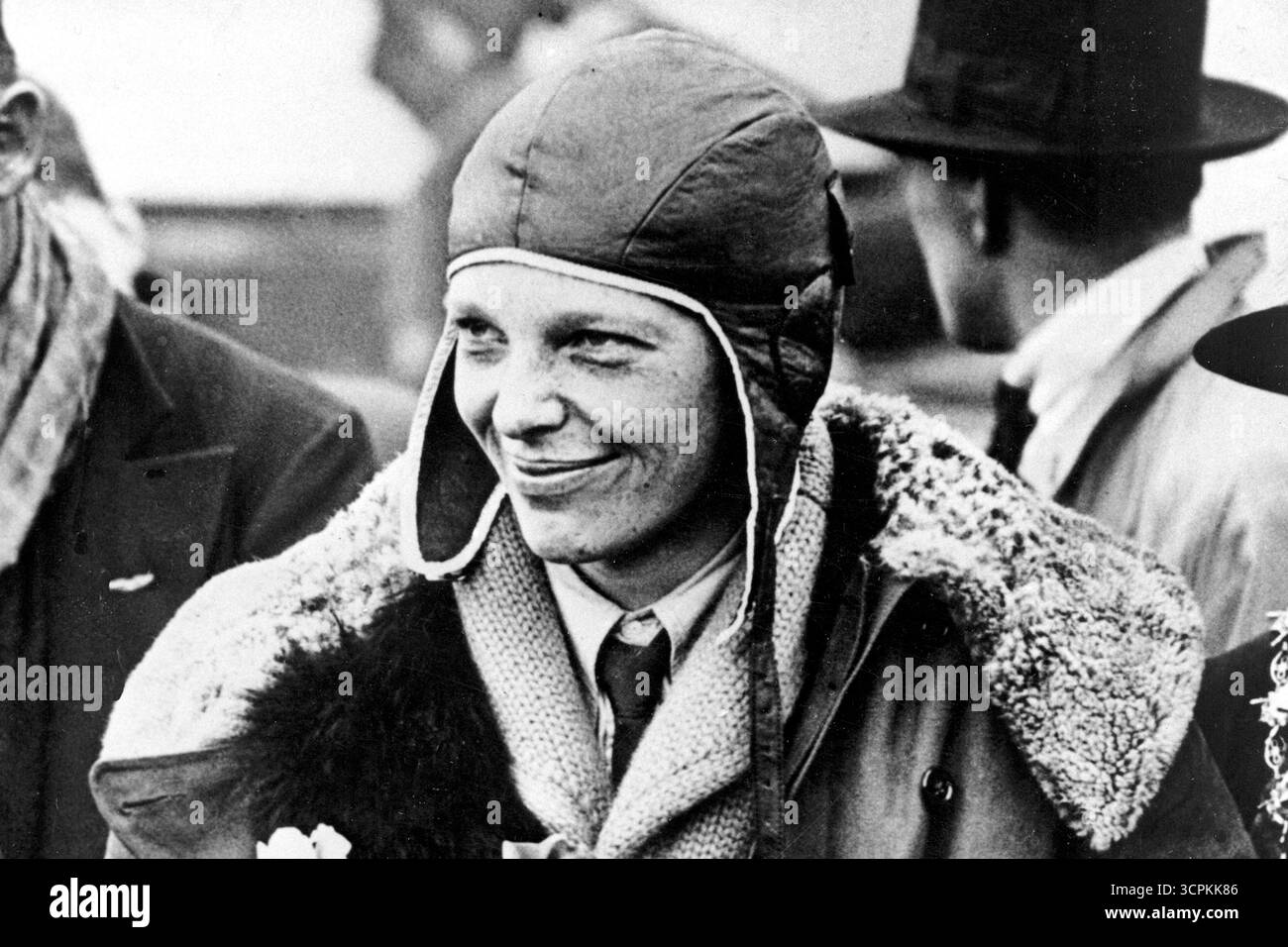 FILE - Amelia Earhart poses for photos as she arrives in Southampton ...