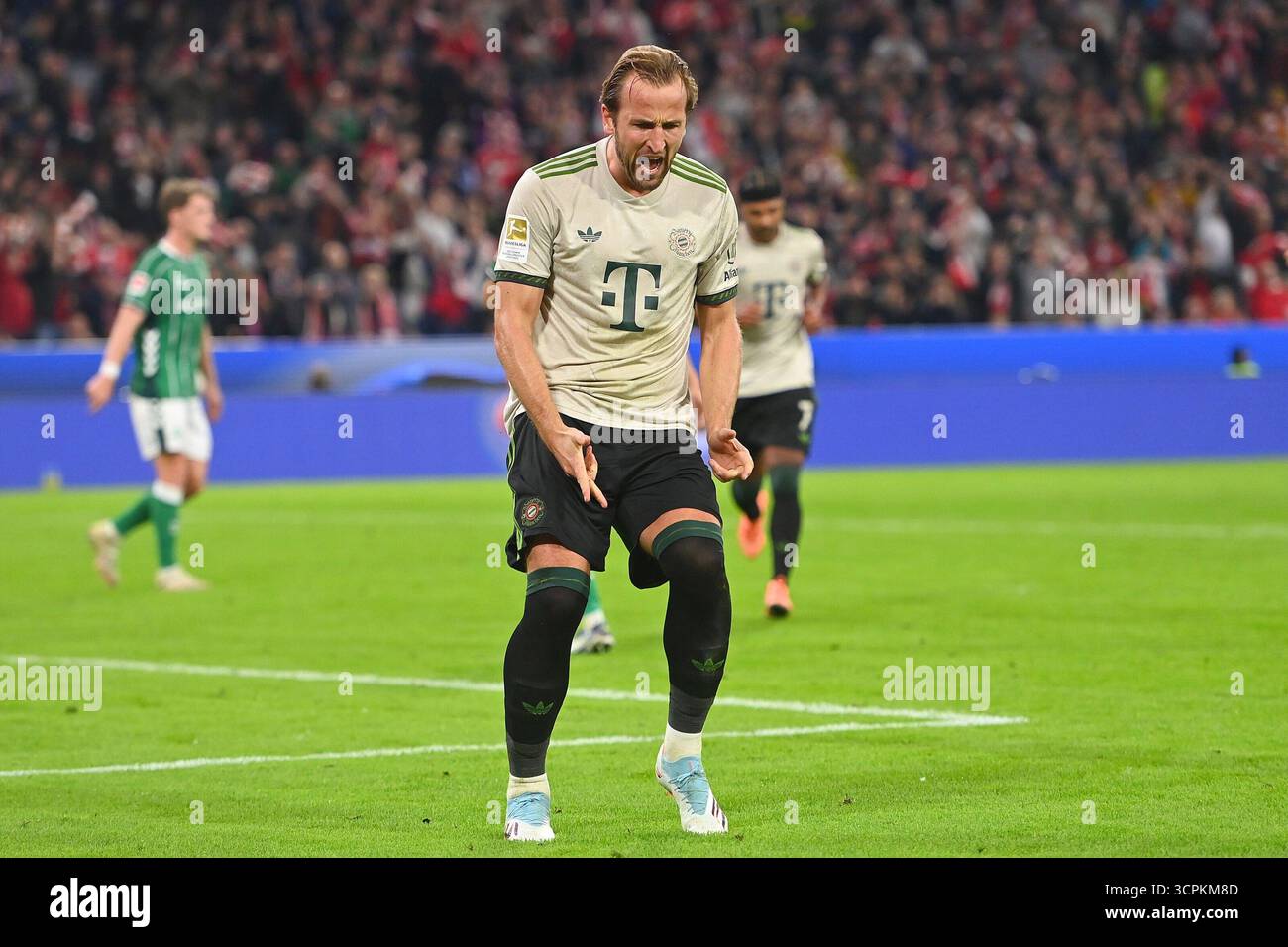 goaljunel Harry KANE (FC Bayern Munich) after goal for 2-0, jubilation ...