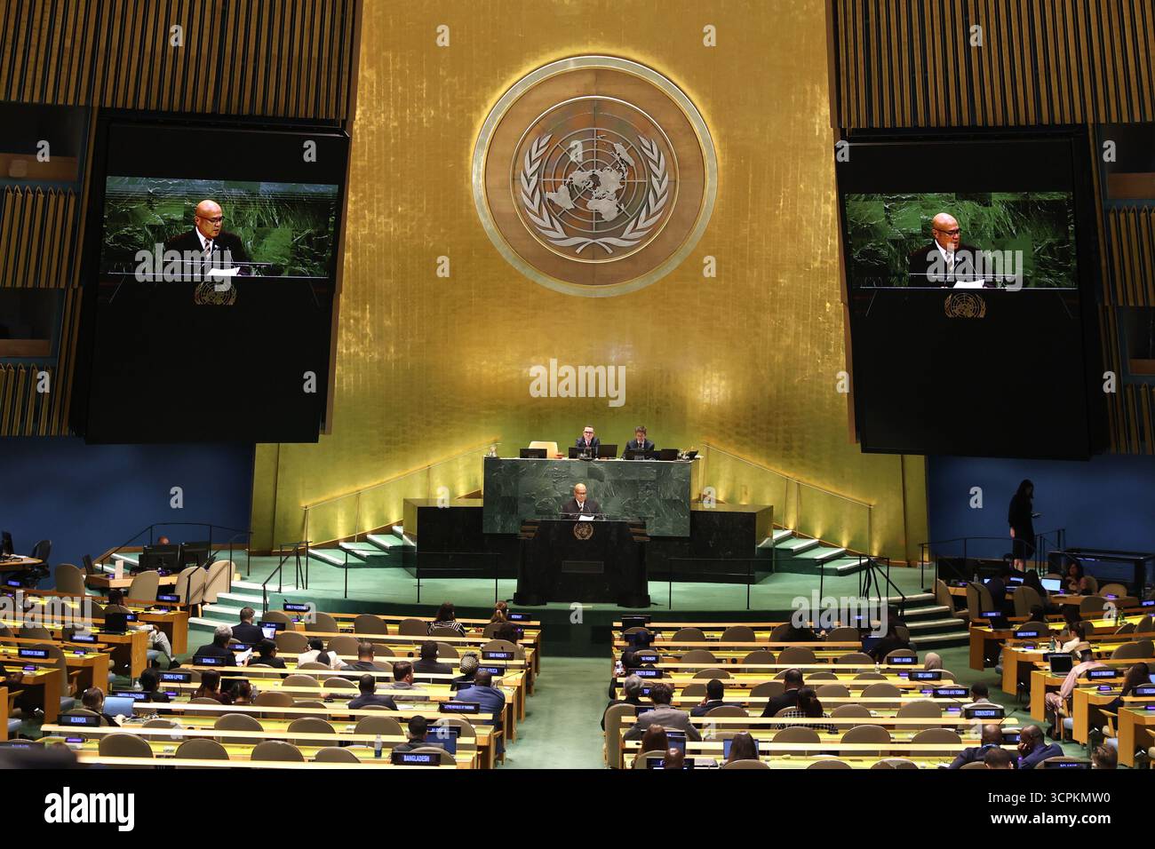 Prime Minister of Tuvalu Feleti Teo addresses the 80th session of the ...