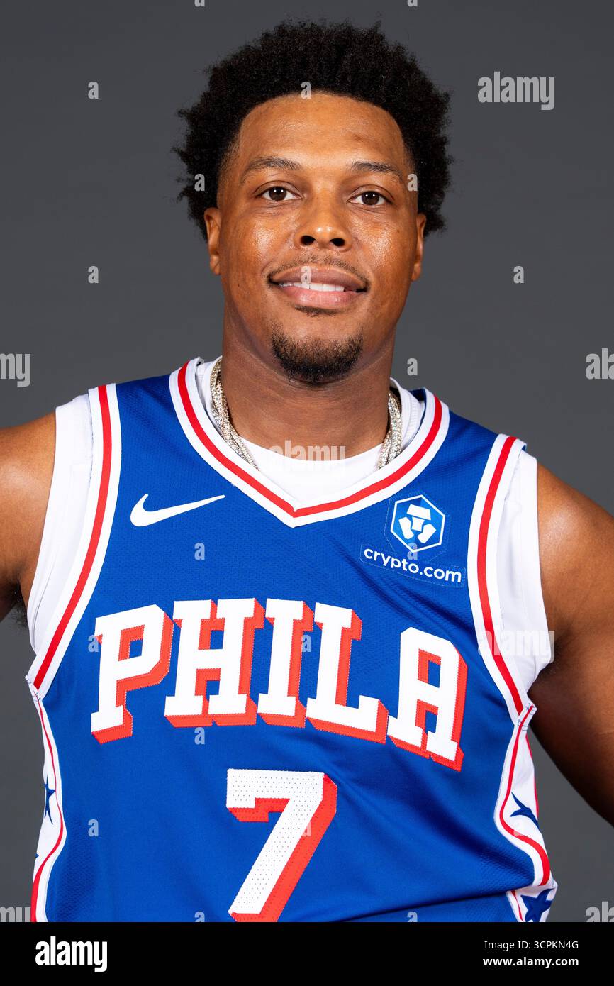 Philadelphia 76ers' Kyle Lowry pose for photos during the NBA ...