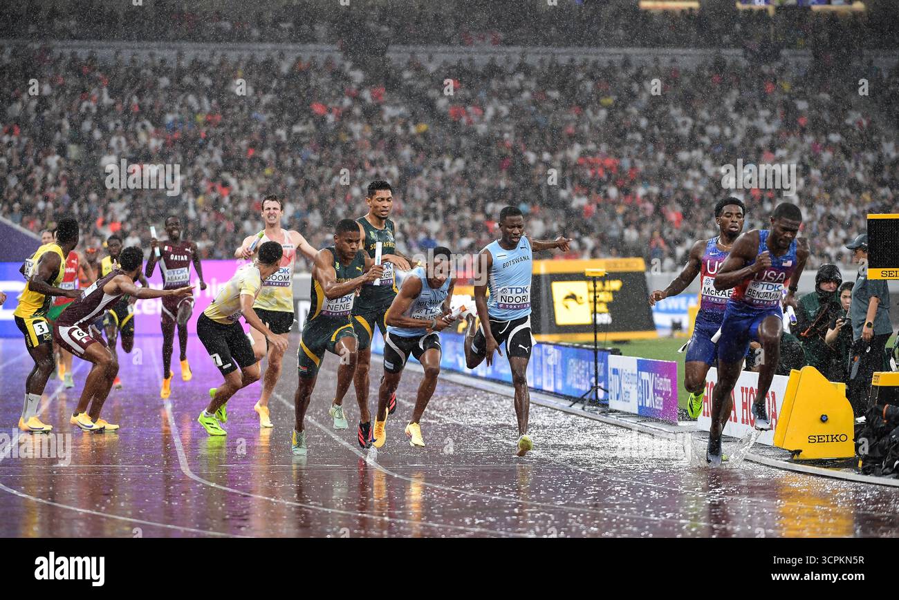 Bayapo Ndori Busang Collen Kebinatshipi of Botswana competing in the ...