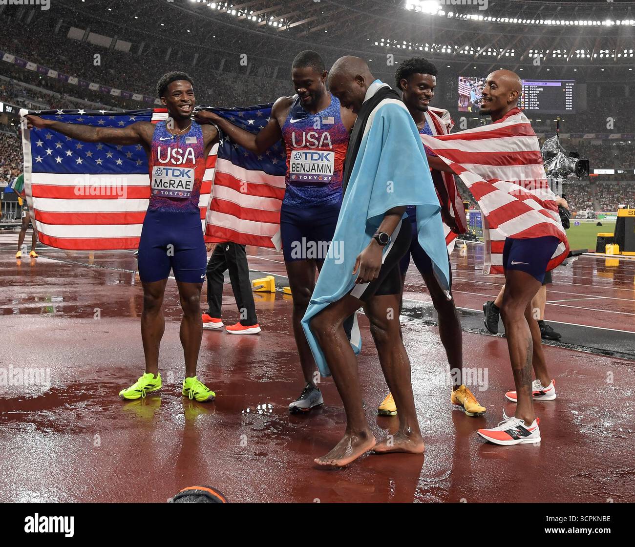 Letsile Tebogo of Botswana, Men 4x400m Relay Team at the World ...