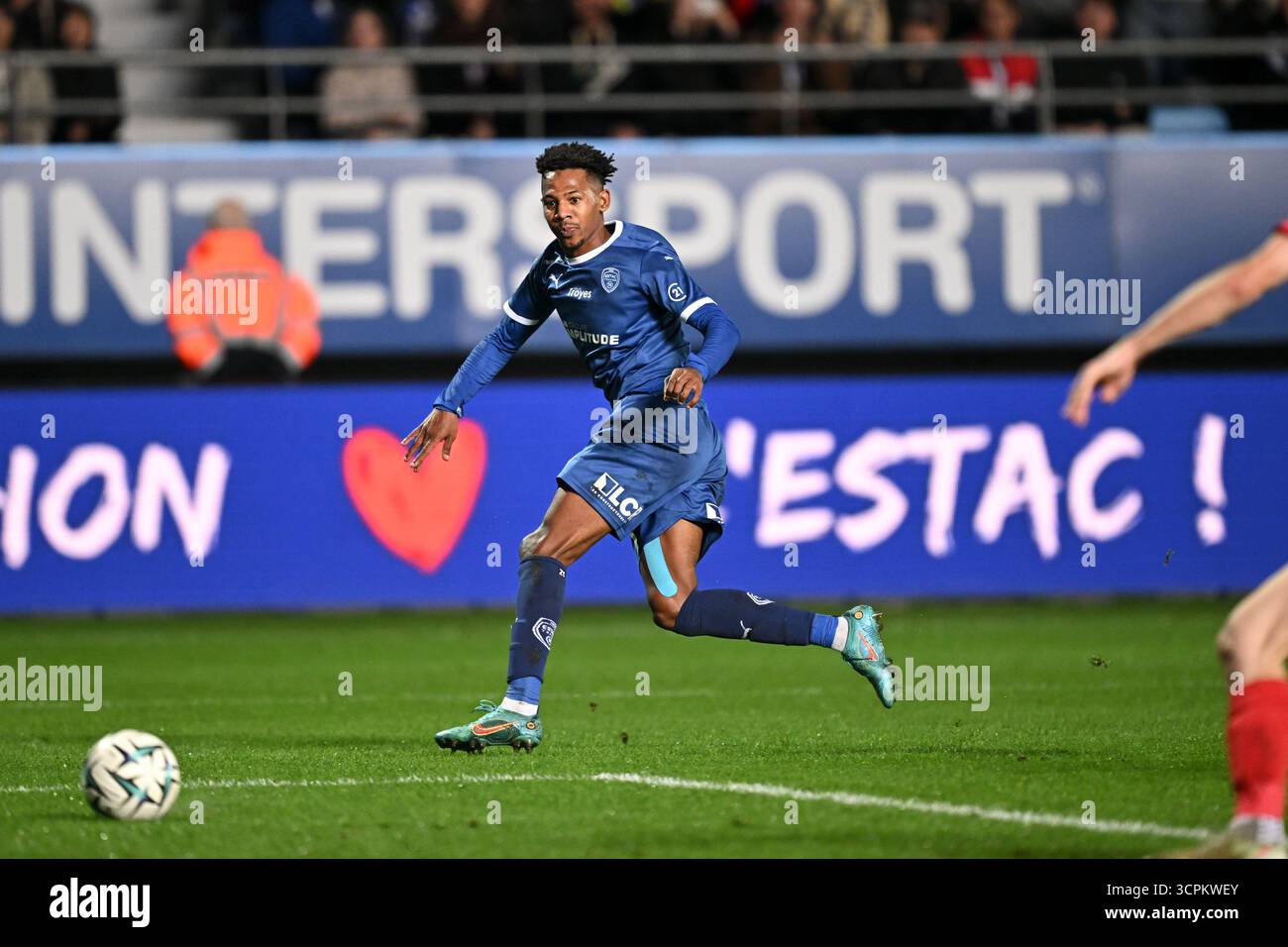21 Tawfik BENTAYEB (estac) during the Ligue 2 BKT match between Troyes ...