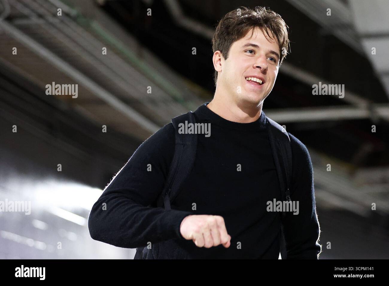 Washington Commanders wide receiver Luke McCaffrey (11) walks to locker ...