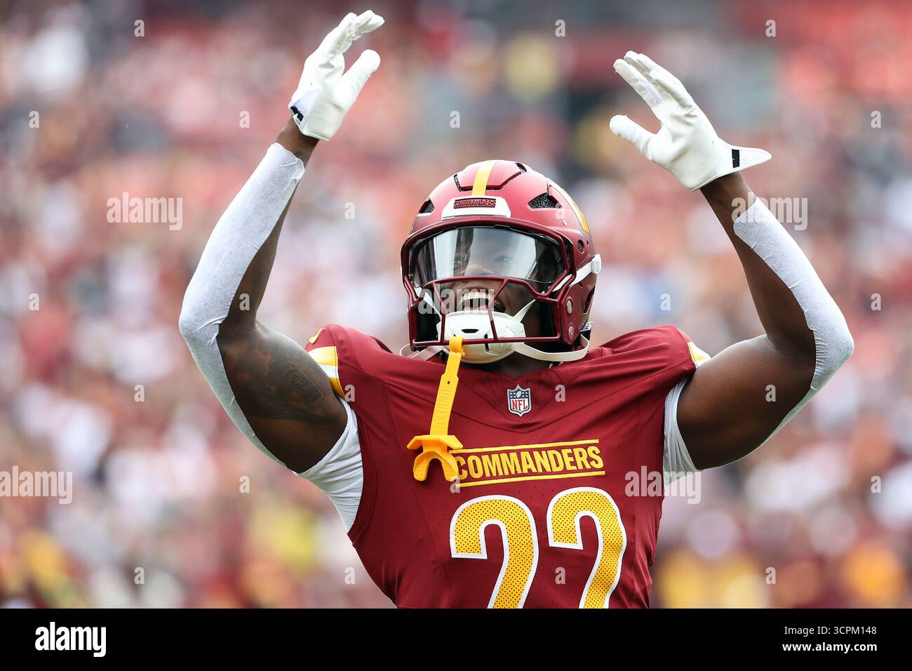 Washington Commanders running back Jacory Croskey-Merritt (22 ...