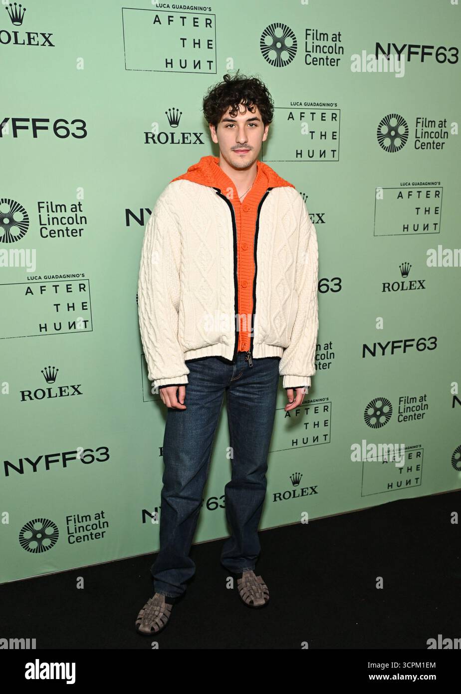 Will Price attends the premiere of "After the Hunt" at Alice Tully Hall ...