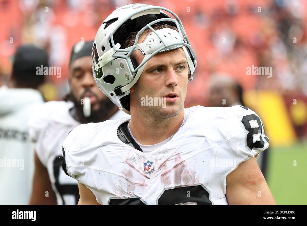 Las Vegas Raiders tight end Brock Bowers (89) looks on after an NFL ...
